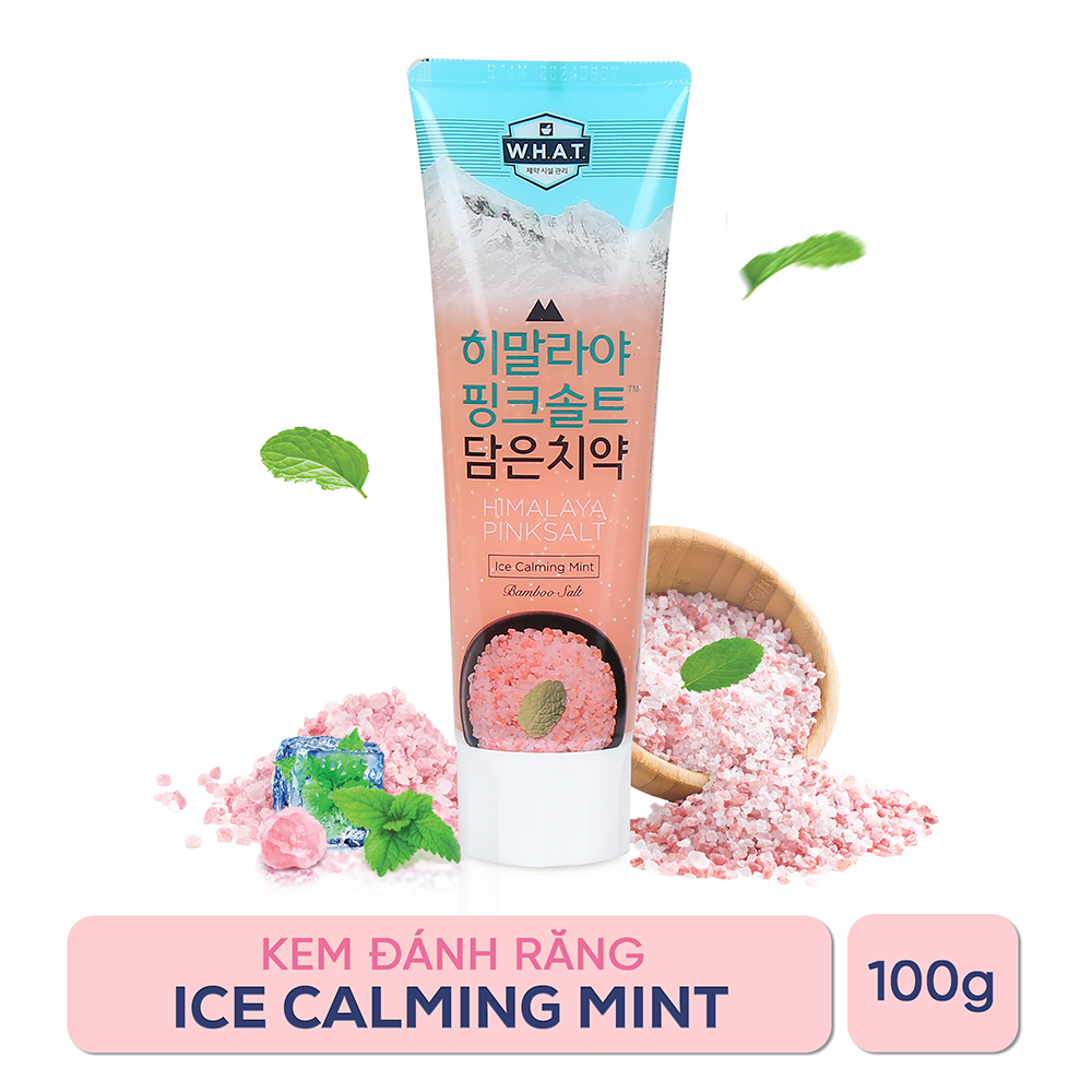 Kem đánh răng Bamboo Salt Himalaya Pink Salt Ice Calming Mint 100g - LG ...